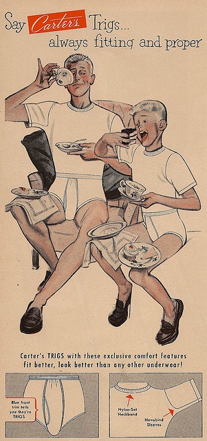 Vintage Underwear Advertising Through the Ages | The Lone Girl in a Crowd
