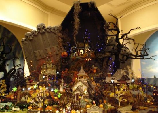 The Haunted World of Halloween Village Houses | The Lone Girl in a Crowd